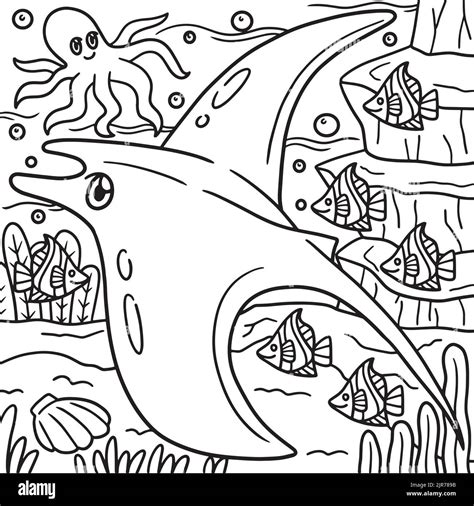 Sting Ray Coloring Pages 2025