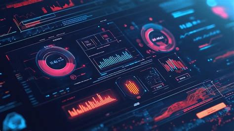 Cybersecurity Data Analysis Dashboard Premium Ai Generated Image