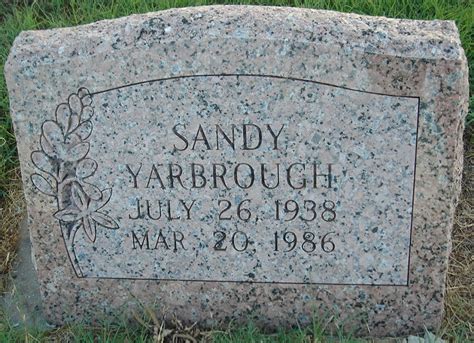 Sandra “sandy” Yarbrough 1938 1986 Find A Grave Memorial