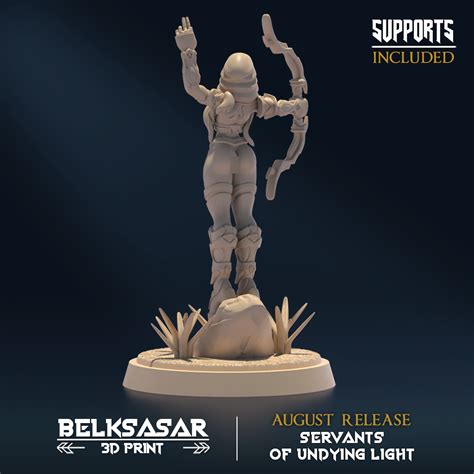 Stl File Undying Light Sentinel B Nude 👩 ・3d Print Design To Download・cults