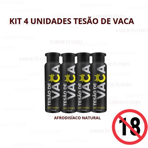Kit 4 Unidades TesÃo De Vaca AfrodisÍaco Natural 10ml Sexy Fantasy Sex Shop Shopee Brasil