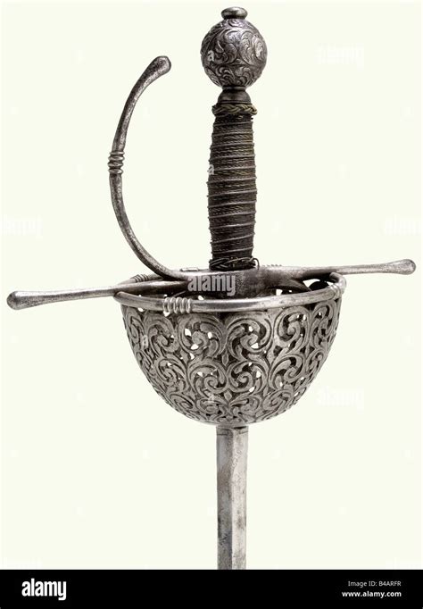 An Italian Cup Hilted Rapier 2nd Half Of The 17th Century Double Edged Thrusting Blade Ridged