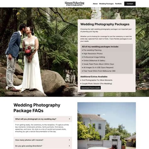 Simon Pickering Photography Website Design By Jacob Negri