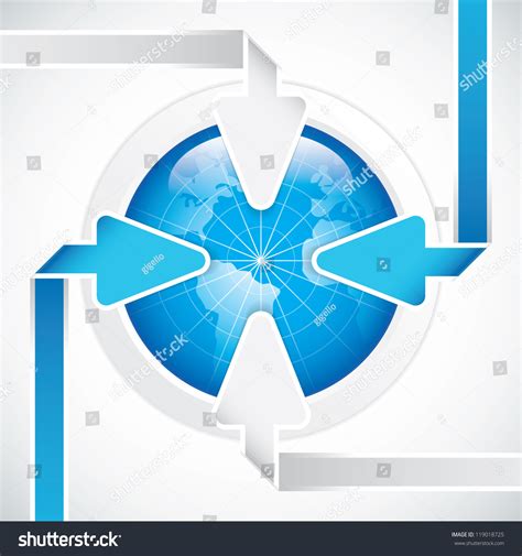 Infographic Arrow Diagram Chart Stock Illustration Shutterstock