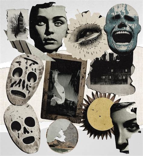 Premium Psd Psd Collage Aesthetic Element Art