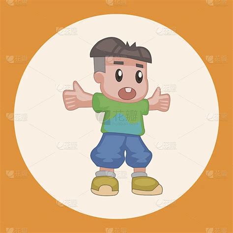 孩子的主题元素素材 花瓣网