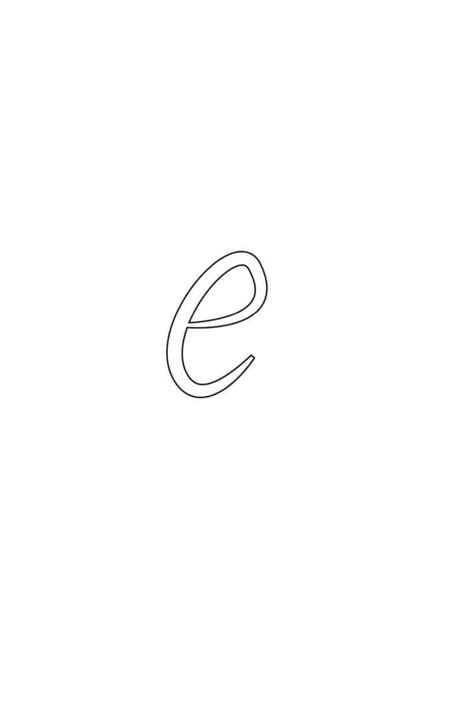 Cursive Lowercase E