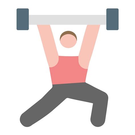Premium Vector Weightlifter Vector Illustration Style