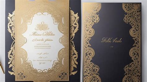 Premium Ai Image Luxurious Wedding Invitations