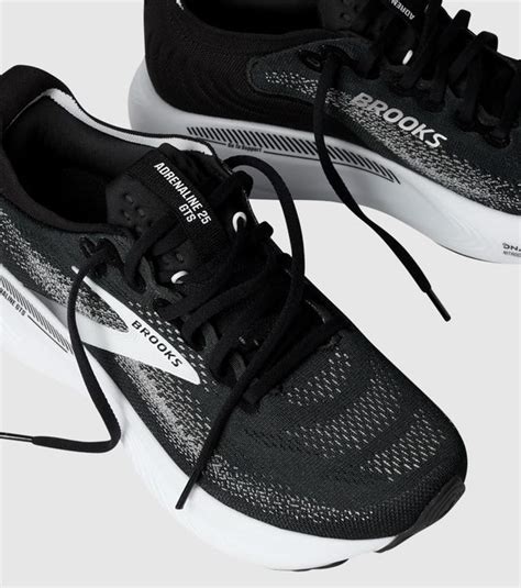 Brooks Adrenaline Gts 25 2e Wide Mens Black Grey White The Athlete