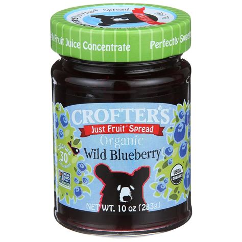 Blueberry Antioxidant Spread Crofters Organic Wild Blueberry Spread
