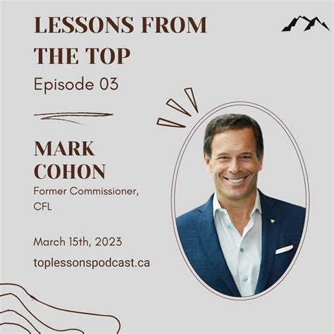 Lessons From The Top On Linkedin 🎙️ 003 Mark Cohon Mark Cohon Is
