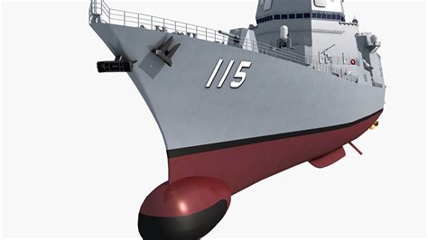 3d Akizuki Class And Asahi Class Destroyer Turbosquid 2171434
