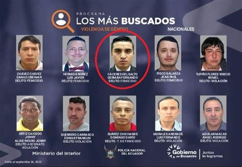 Germán Cáceres En La Lista De Los Más Buscados De Ecuador