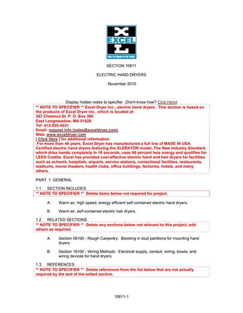 Three Part Specification Pdf