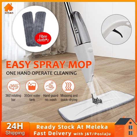Easy Spray Mop Water Cleaning With Pad Mop Mop Lantai Automatic Mop
