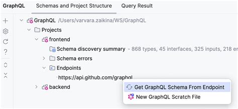 Graphql Webstorm Documentation