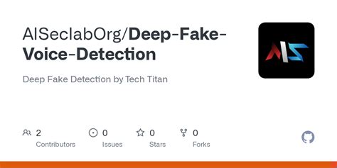 Github Aiseclaborgdeep Fake Voice Detection Deep Fake Detection By