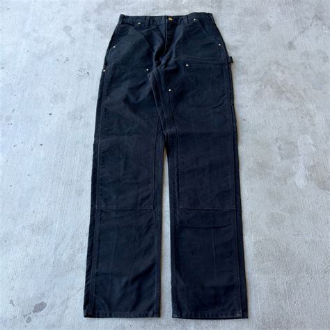 Carhartt × Vintage Vintage Y2k Carhartt Black Double Knee Work