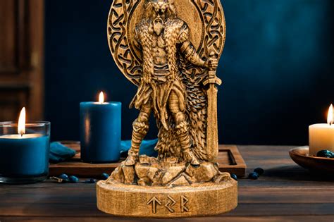 Tyr Statue Norse Pantheon Viking Pagan Asatru Heathen God Scandinavian