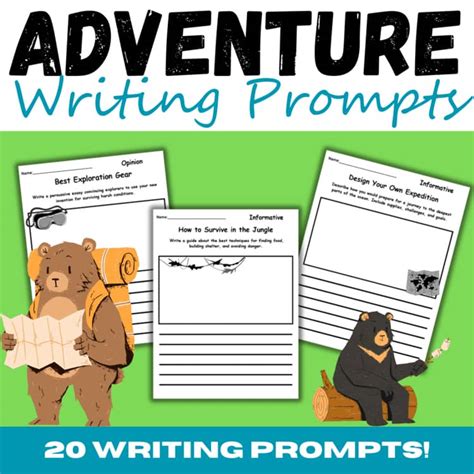 Adventure Writing Prompts Narrative Opinion Creative Informative