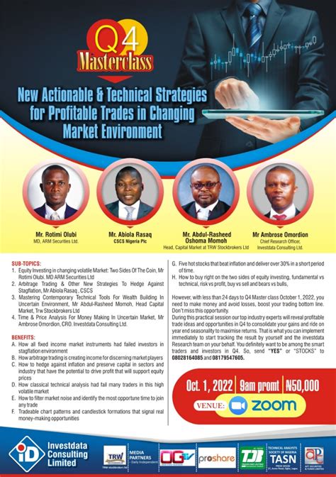 Q4 Master Class Seminar Trw Stockbrokers Ltd