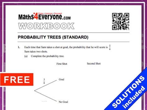 Probability Trees Workbook With Solutions Teaching Resources