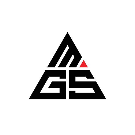 Mgs Triangle Letter Logo Design With Triangle Shape Mgs Triangle Logo
