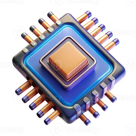 Extraordinary Artistic A Microscopic View Of A Computer Chip Wit Exclusive 57737938 Png