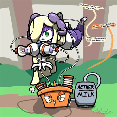 Rule 34 Aether Foundation Arms Tied Blonde Hair Burnet Pokemon