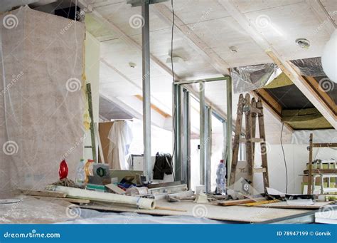Texture Room In The Disassembly And Repair Stock Image Image Of