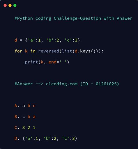 Python Coding Challenge Question With Answer 01261025 — Python