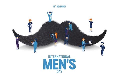Vector Illustration Of International Mens Day For A Poster Or Banner