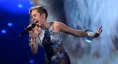 Miley Cyrus Tongue Out Wink