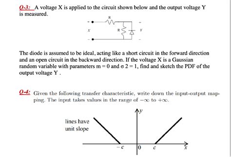 Q 3 A Voltage X Is Applied To The Circuit Shown