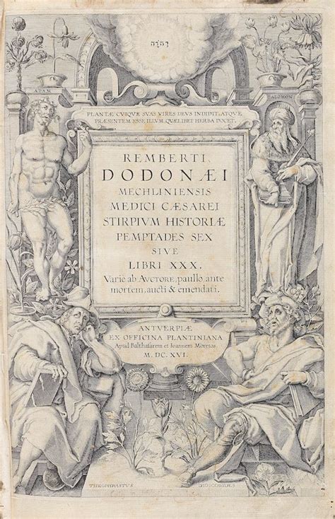 Bonhams Dodoens Rembert Stirpium Historiae Pemptades Sex Antwerp Plantin 1616