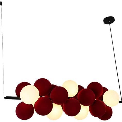 نجف مودرن احمر مع ابيض E147l