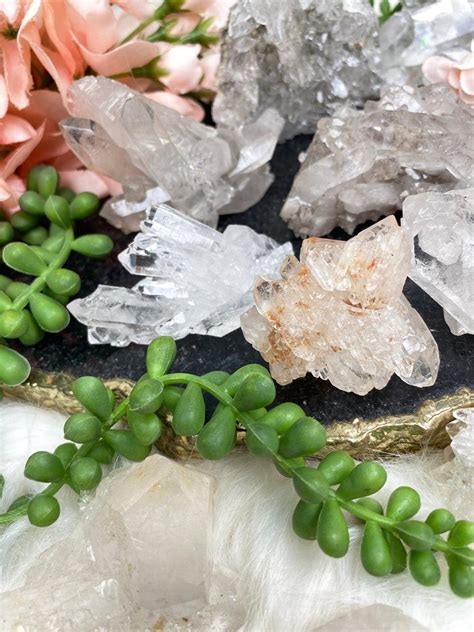 Cute Small Quartz Clusters From Brazil Choose Exact