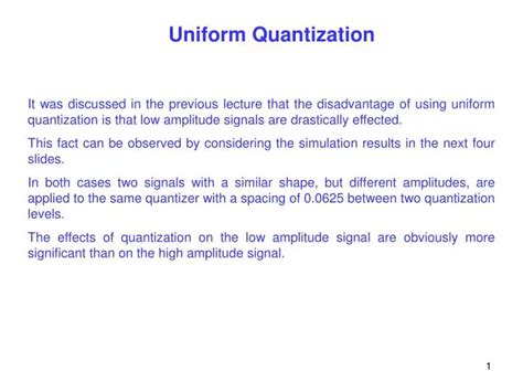 Ppt Uniform Quantization Powerpoint Presentation Free Download Id