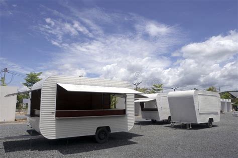 Car Mobile Vending Machines In The Public Park Stock Image Image Of