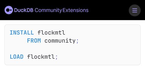 flockmtl duckdb community extensions