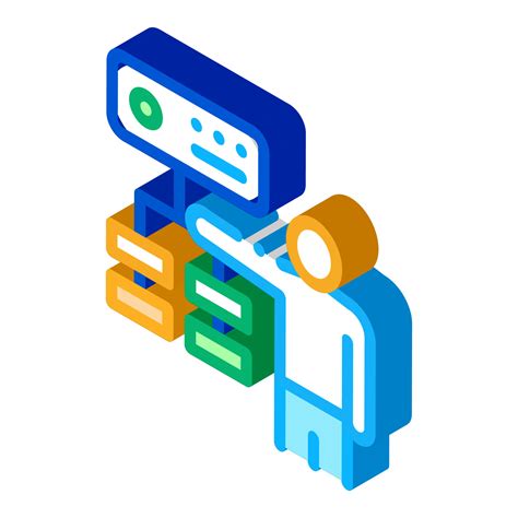 Gradual Algorithm Isometric Icon Vector Illustration Vector Art At Vecteezy