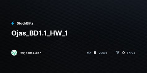 Ojasbd11hw1 Stackblitz