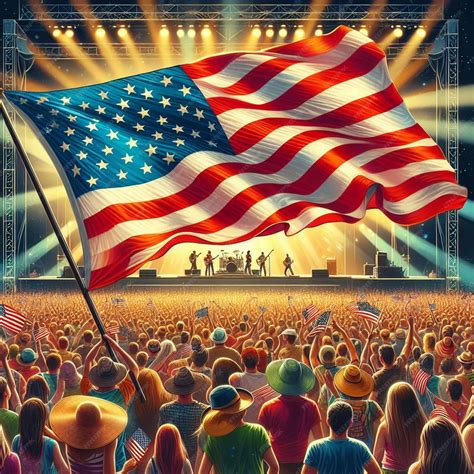 Premium Photo Diverse Crowd Cheers For The Flag A Digital Masterpiece