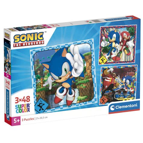 Puzzle Sonic The Hedgehog 3x48pzs