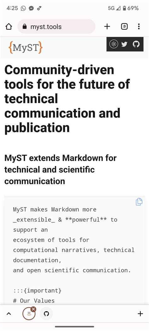 no sidebar on mobile main page and sandbox · issue 129 · jupyter book