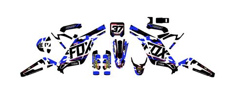 Sur Ron Fox Camo Blue Full Graphics Kit Gloss Or Matte Surron Laminated Bubble Free Thick