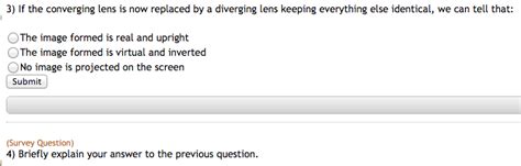 Solved A Converging Lens Is Used To Project The Image Of An