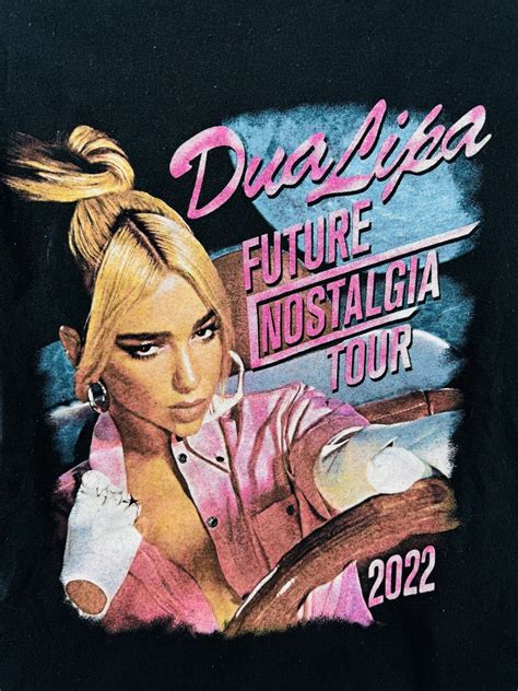 2022 Dua Lipa Future Nostalgia Tour Rare T Shirt Woma Gem