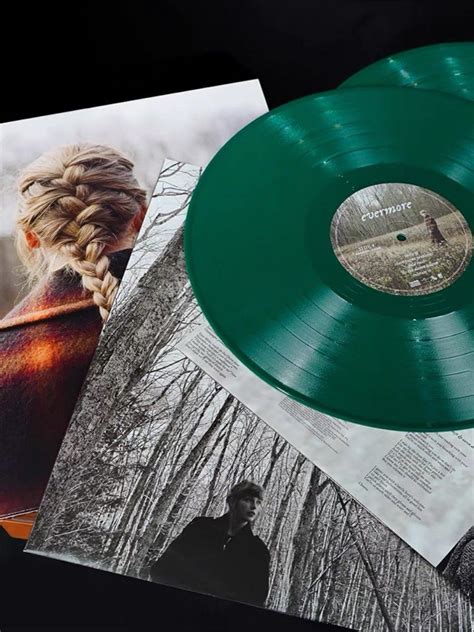 Taylor Swift Evermore Opaque Green China Numbered Vinyl Hobbies And Toys Music And Media